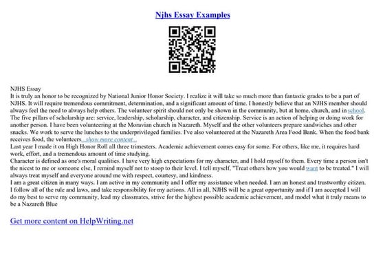 Pillars Of Njhs | PPT