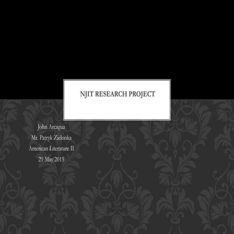 Njit research project | PPT