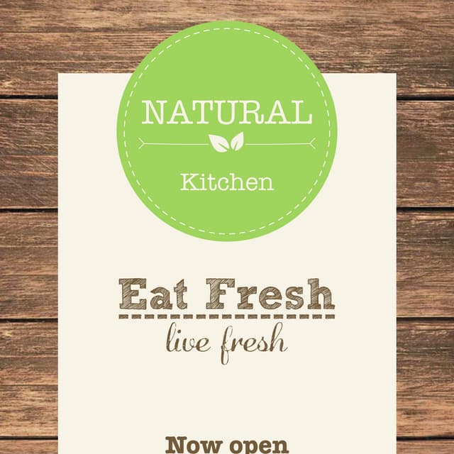 Natural Kitchen Menu | PDF