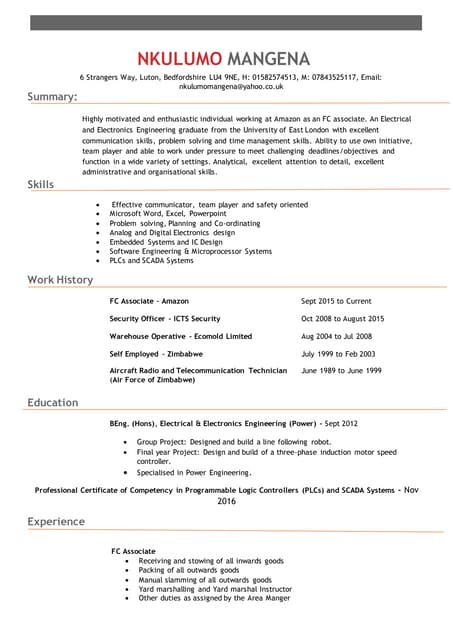 CV M. ismail | DOC | Computing | Technology & Computing