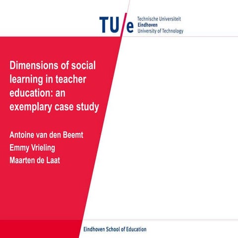 Dimensions of social learning in teacher education | PPT
