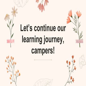 National Learning Camp for Grade 9, English | PPT