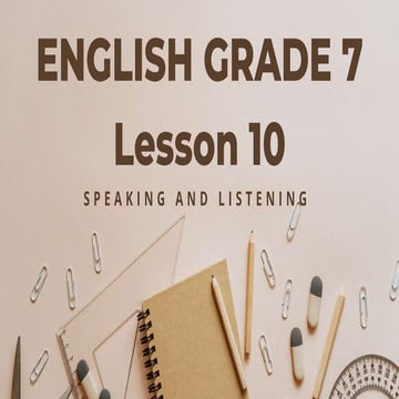 NLC ENGLISH INTERVENTION DAY 4. LESSON 10-12pptx | PPT