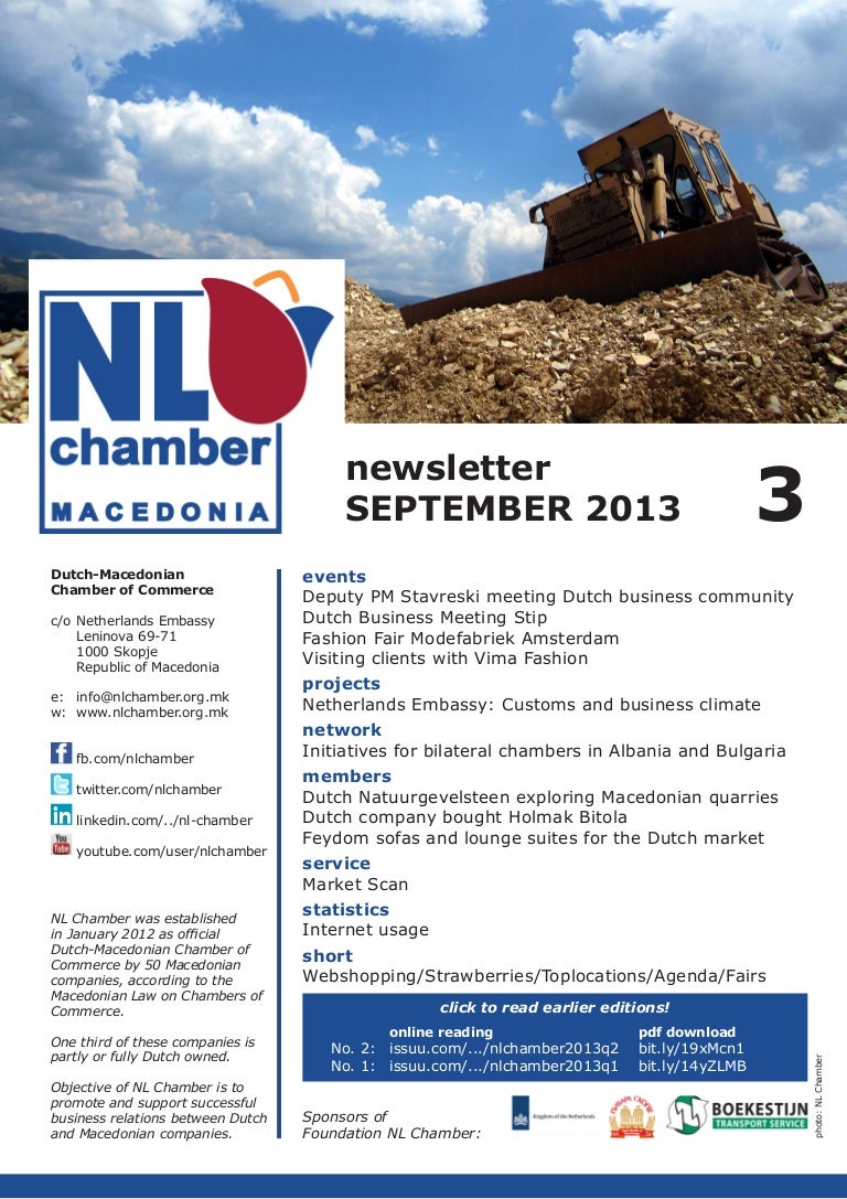 NL Chamber Newsletter 2013 Q3