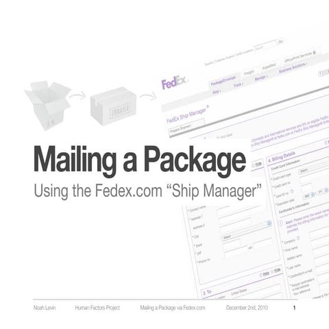 FedEx Ship Manager Redesign | PDF | Email | Internet