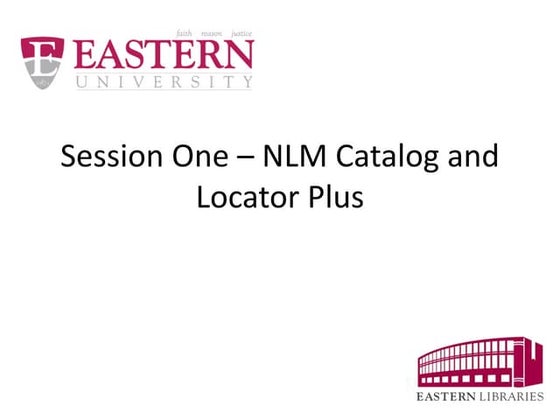 LIS417: NLM Classification and MeSH | PPT