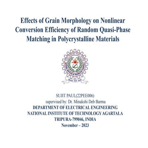 Second Harmonic Generation Non linear optics | PPTX
