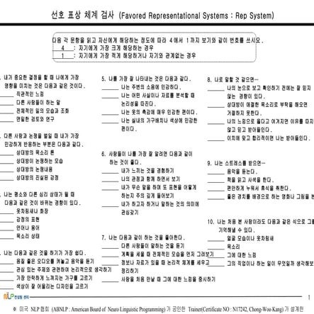 Nlp vak 진단 자료.세부내용 체크리스트11.07.23