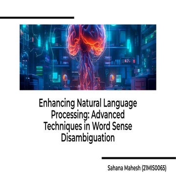 Word Sense Disambiguation in Natural Language Processing | PDF
