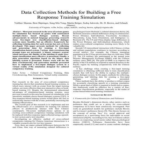 Data Collection Methods for Building a Free Response Training ...
