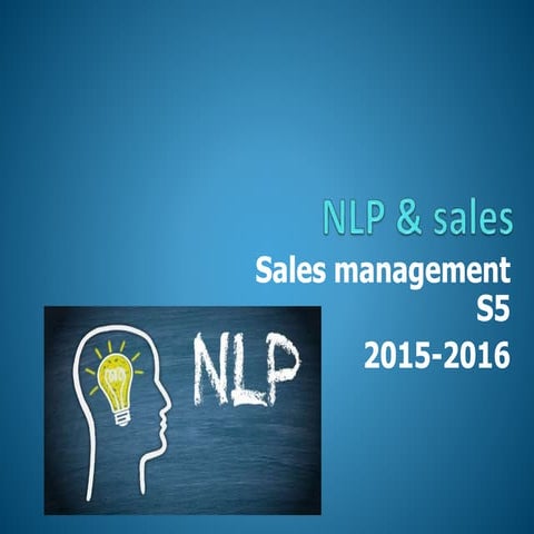 Nlp en sales | PPT
