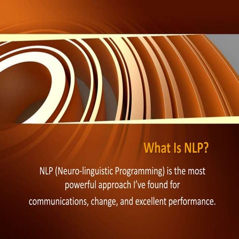 NLP ( neuro linguistic programming) | PPTX