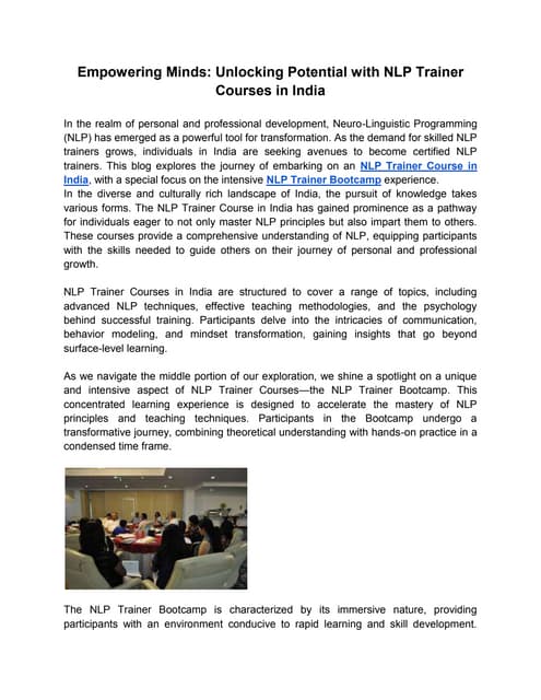 NLP Trainer Course in India.docx