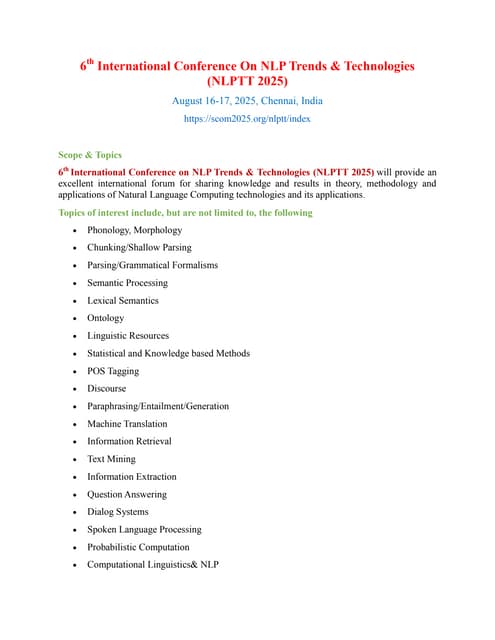 Call for Research Papers! Upcoming Issue! | PDF