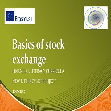 Basics of stock exchange | PPT