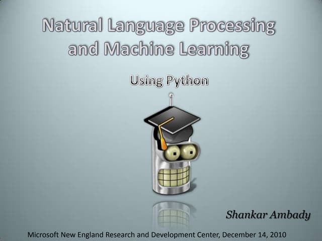 Nltk Natural Language Processing In Python Pptx