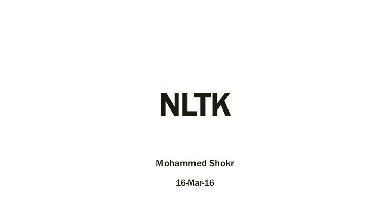 Nltk
