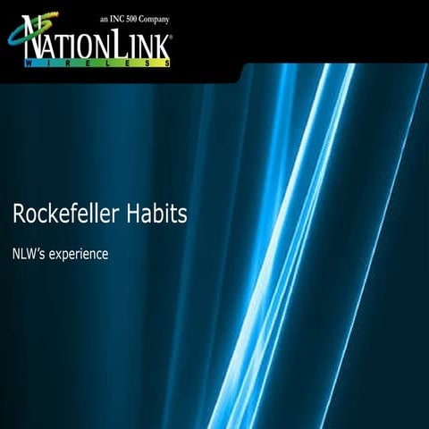 Nlw And Rock Habits | PPT