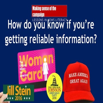 News Literacy Week 1 Lecture | PPTX