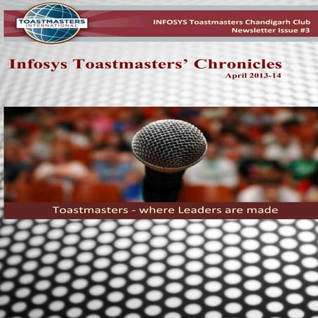 Infosys Chandigarh Yearly Toastmasters Newsletter | PDF | Business ...