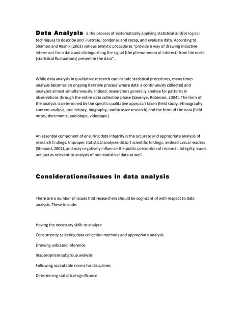 Selective Reporting and Misrepresentation of Data | PPT