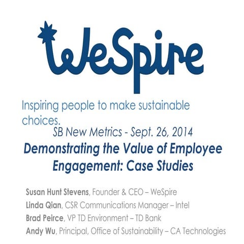 Demonstrating the Value of Employee Engagement: Case Studies | PPTX