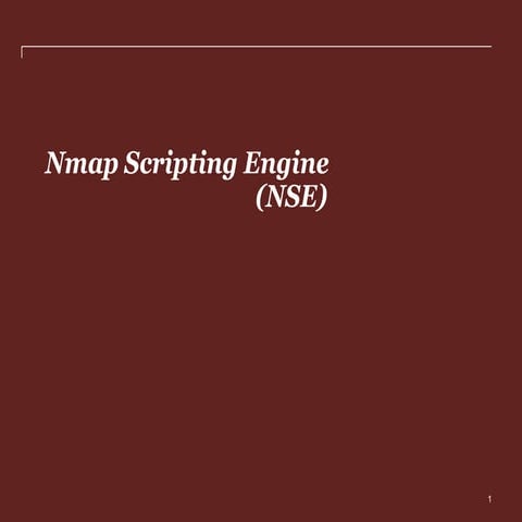 Nmap Scripting Engine Ppt 4397