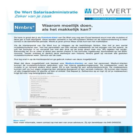 Handig! Nmbrs mutatieformulieren voor alle salarisverwerkingen via De ...