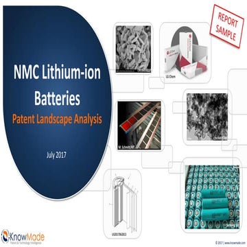 NMC Lithium-Ion Batteries Patent Landscape SAMPLE | PDF