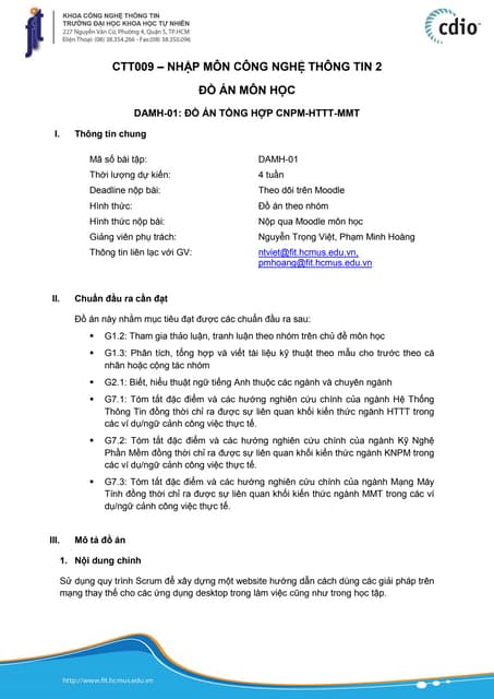 Project plan-nmcntt | DOCX