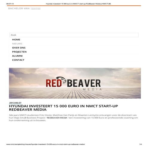 Talentdepo NMCT | PDF