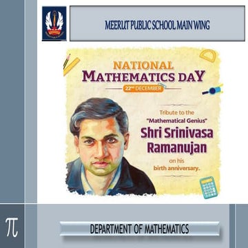 mathematics day celedration quiz on mathematics day | PPTX