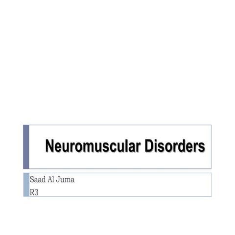 Nm disorder | PPT