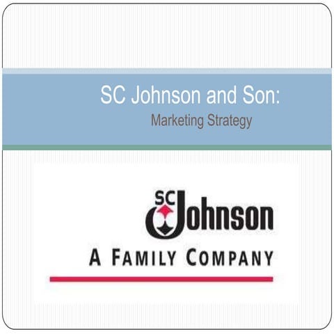 NMDL Final Presentation: SC Johnson and Son | PPTX