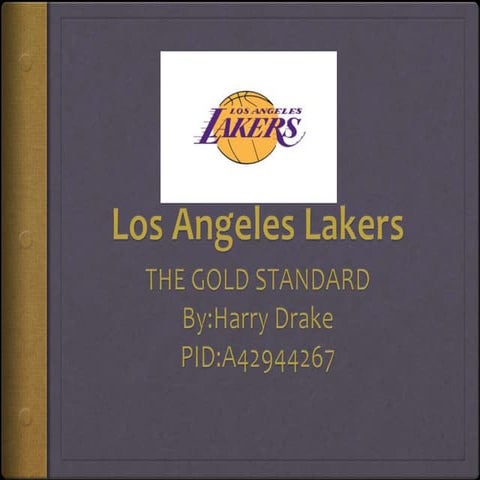The Los Angeles Lakers Brand Campaign | PPT