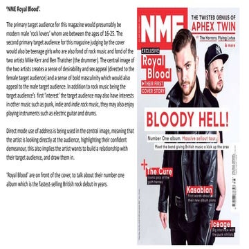 NME // Music Magazine Analysis | PPT