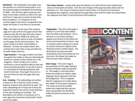 Contents page analysis billboard magazine | PPT