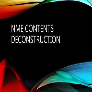 Nme contents page | PPTX