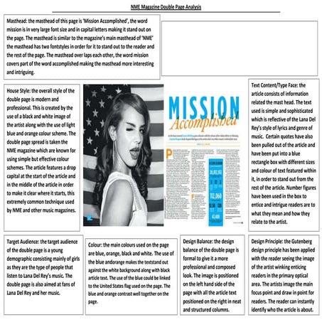 NME Double Page Analysis | DOCX