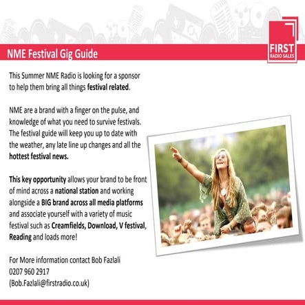 Nme festival gig guide | PPT