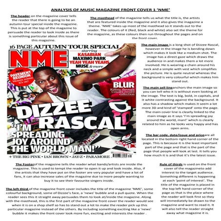 MOJO Magazine Front Page Analysis | DOCX