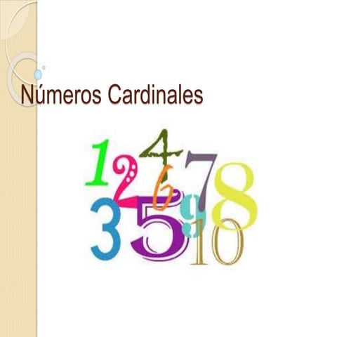 Los números cardinales: uno, dos, tres... | PDF