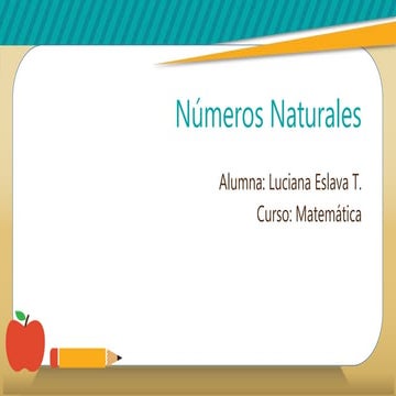 Números naturales | PPTX