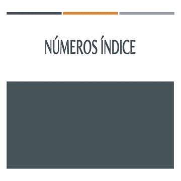 Numeros Indices | PPTX
