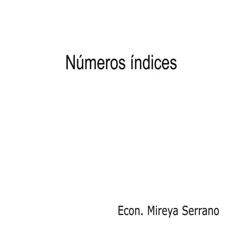 Números índices | PPTX