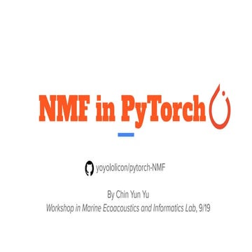 NMF in PyTorch | PDF