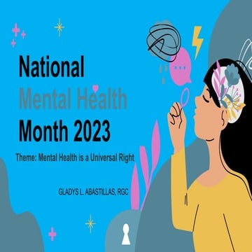 Mental Health Awareness powerpoint presentation | PPTX