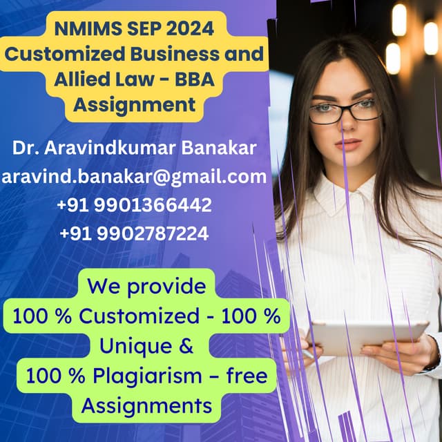 NMIMS Customized Business and Allied Law - BBA Assignment.pdf