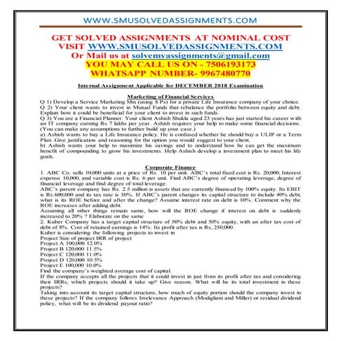 2nd Semester MBA (Jun-2016) Question Papers | PDF