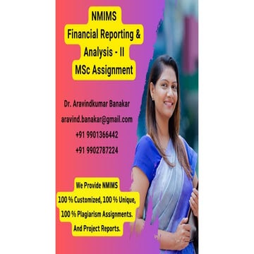 NMIMS Financial Reporting & Analysis - II MSc Assignment.pdf